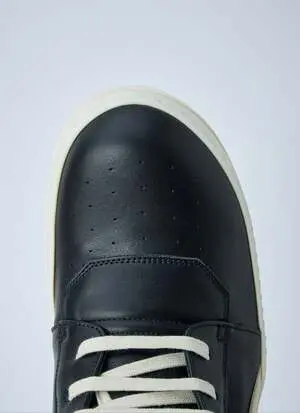Rick Owens Geobasket Leather High-top Sneakers