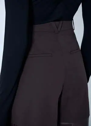 Bottega Veneta Contrast Panel Tailored Trousers - Brown