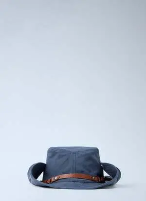 Miu Miu Embroidered Canvas Cowboy Hat