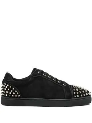 CHRISTIAN LOUBOUTIN Seavaste 2 Suede Leather Sneakers With Stud Embellishments - Multicolor