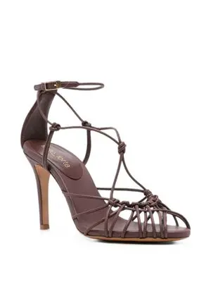 FORTE_FORTE Leather Heel Sandals