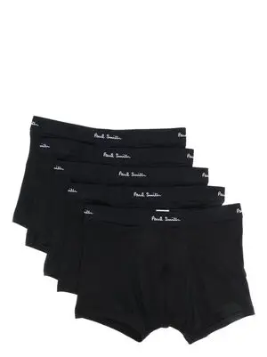 Paul Smith Logo Cotton Trunks 5pack - Multicolor