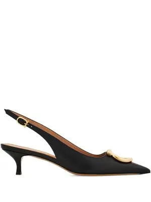 FERRAGAMO Gancini Leather Slingback Pumps - Multicolor