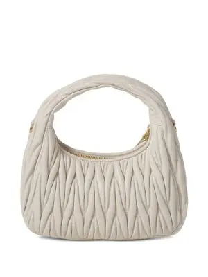 Miu Miu Wander Small Leather Hobo Bag