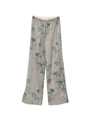 FORTE_FORTE Printed Fluid Trousers - Multicolor