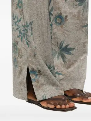 FORTE_FORTE Printed Fluid Trousers - Multicolor