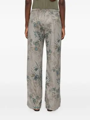 FORTE_FORTE Printed Fluid Trousers - Multicolor