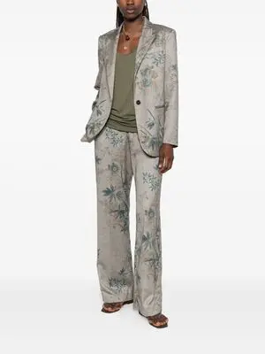 FORTE_FORTE Printed Fluid Trousers - Multicolor