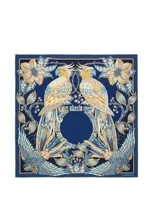 FERRAGAMO Printed Silk Foulard - Multicolor