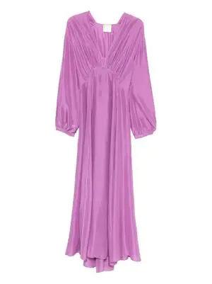 FORTE_FORTE Silk Long Dress - Multicolor