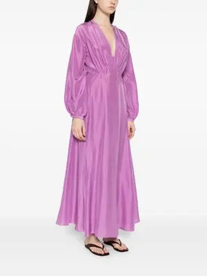 FORTE_FORTE Silk Long Dress - Multicolor