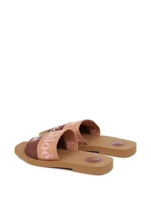 Chloé Woody Linen Sandals