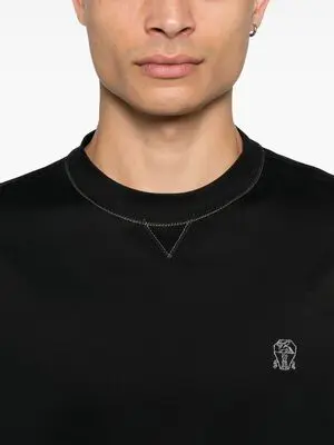 Brunello Cucinelli Logo Cotton T-shirt