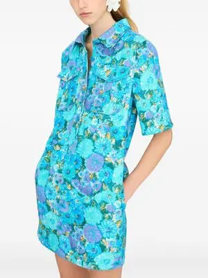 Chloé Printed Cotton Mini Dress