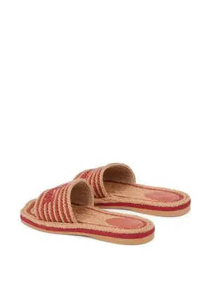Chloé Sand Flat Sandals - Multicolor