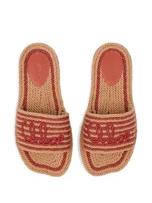 Chloé Sand Flat Sandals - Multicolor