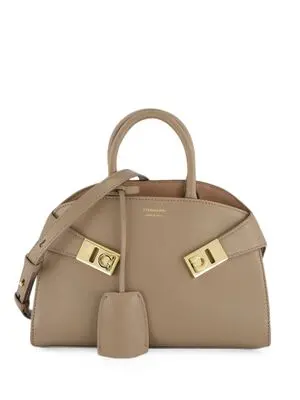FERRAGAMO Hug Mini Leather Handbag - Multicolor