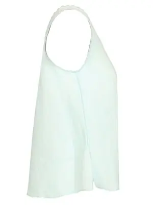 FORTE_FORTE Sleeveless Linen Top With Scalloped Neckline - Multicolor