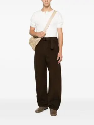 LEMAIRE Twisted Belted Wide Leg Jeans - Multicolor