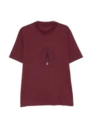 Brunello Cucinelli Logo Cotton T-shirt - Multicolor