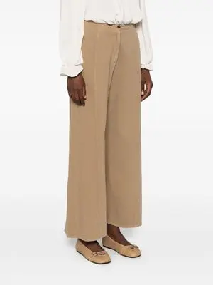 FORTE_FORTE Cotton Wide-leg Trousers
