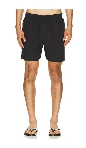 Lacoste Mid Length Swim Trunk - Black