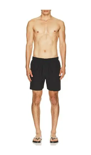 Lacoste Mid Length Swim Trunk - Black