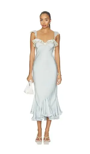 Lpa Addison Midi Dress - Blue