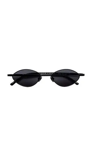 SHEVOKE Alaia Oval Frame Sunglasses - Black