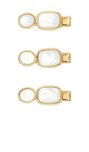 LELET NY Vega Clip Set Of 3 - Ivory