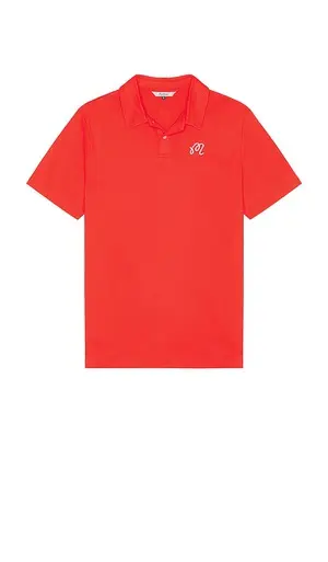 MALBON Fairway Polo In . Also - Red