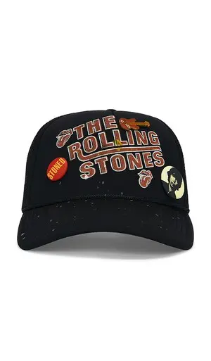 MadeWorn Rolling Stones Trucker Hat - Black