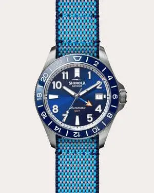 Shinola The Monster Gmt Automatic 40mm Stainless Steel Watch Set