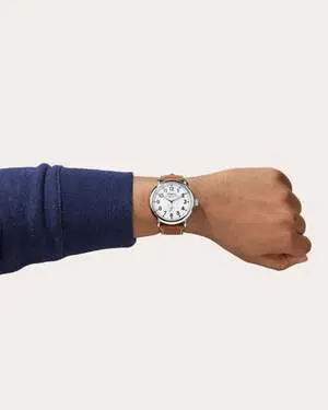 Shinola Runwell 47mm Leather-strap Watch