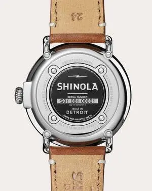 Shinola Runwell 47mm Leather-strap Watch