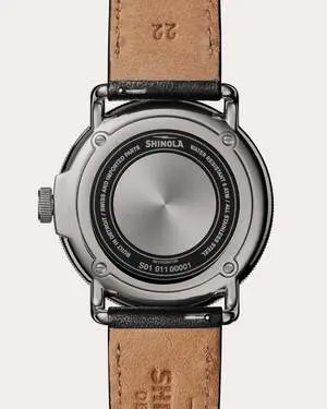 Shinola Stainless Steel Canfield C56 43mm Leather-strap Watch