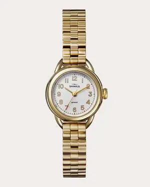 Shinola Runabout 25mm Goldtone Bracelet Watch