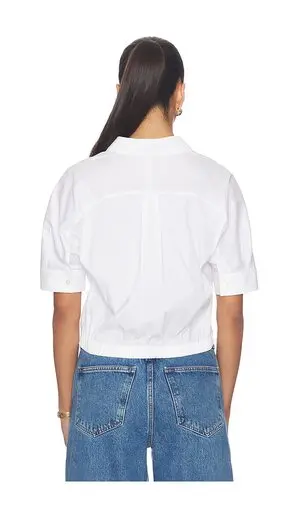 Theory Elasticized Hem Short Sleeve Shirt