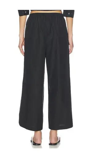 Theory Fluid Cropped Pants - Black