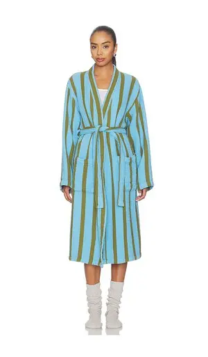 DUSEN DUSEN Waffle Bathrobe - Blue