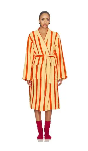 DUSEN DUSEN Waffle Bathrobe - Red