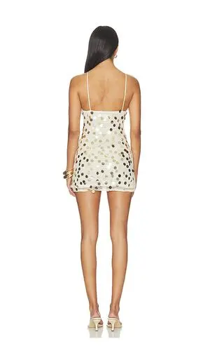 Superdown Arlett Sequined Crochet Mini Dress