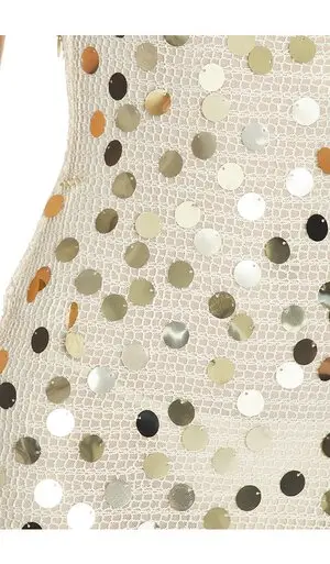 Superdown Arlett Sequined Crochet Mini Dress
