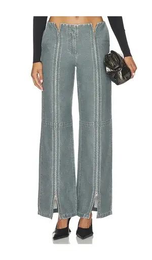 BY.DYLN Nyra Jeans With Zipper Detail