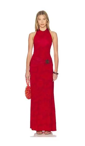 CALA DE LA CRUZ Cairo Dress - Red