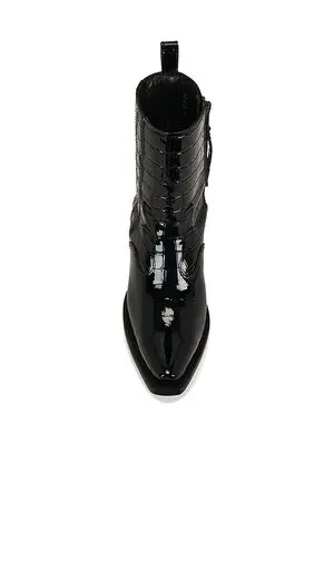 Ariat Jade Croc Effect Zip Up Stacked Heel Boots