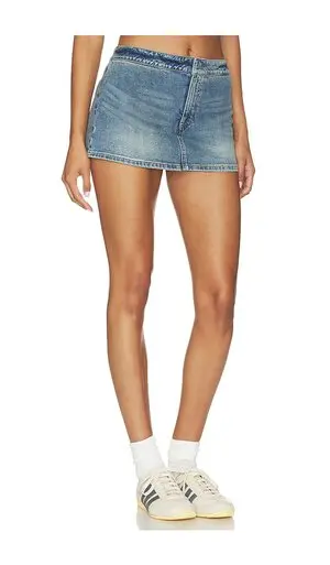 Alice + Olivia Bayley Denim Skort