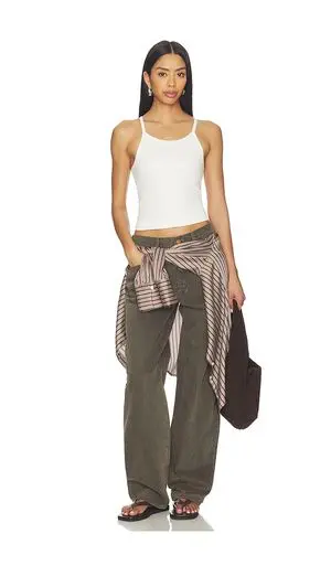 SLVRLAKE Fitted Rib Tank Top