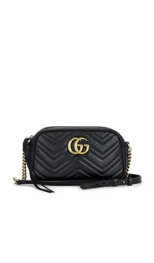 FWRD RENEW Gucci Gg Marmont Shoulder Bag - Black