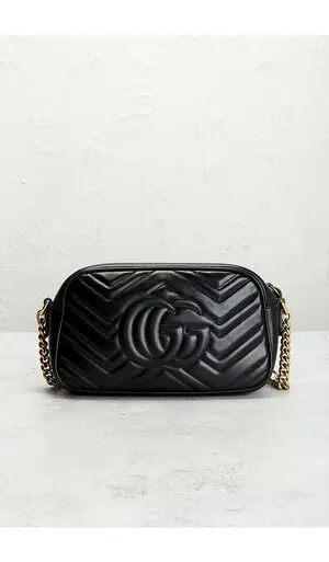FWRD RENEW Gucci Gg Marmont Shoulder Bag - Black